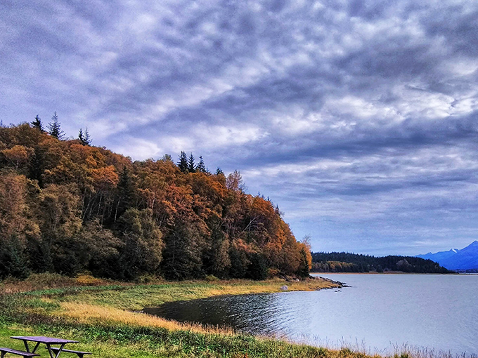 Fall in Alaska&mdash;where trees dress in their autumn best and even the clouds show up for the seasonal fashion show.