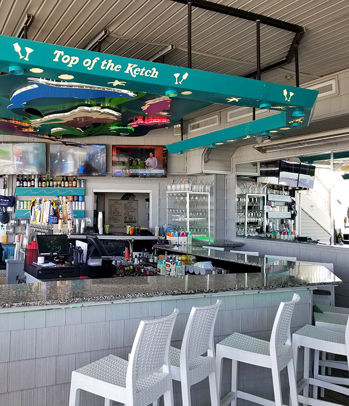 "Top of the Ketch" isn't just clever wordplay &ndash; it's where you'll find Hampton's best cocktail view and sea-inspired libations.