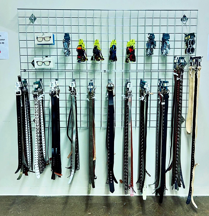 Leather belts stand at attention like soldiers in formation&mdash;ready to hold up pants and fashion standards without breaking the bank.