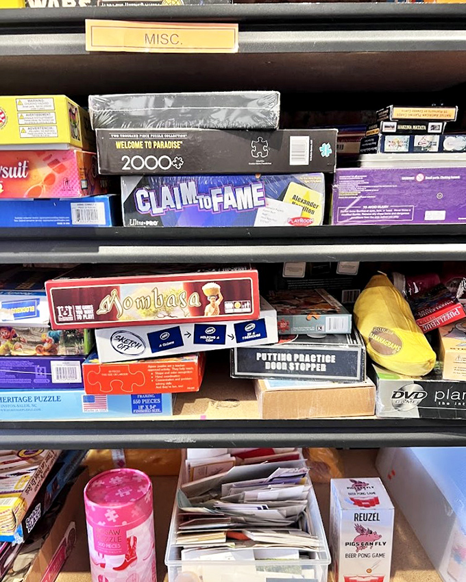 Board game paradise! From Trivial Pursuit to Monopoly, these boxes contain hours of screen-free entertainment and family arguments.