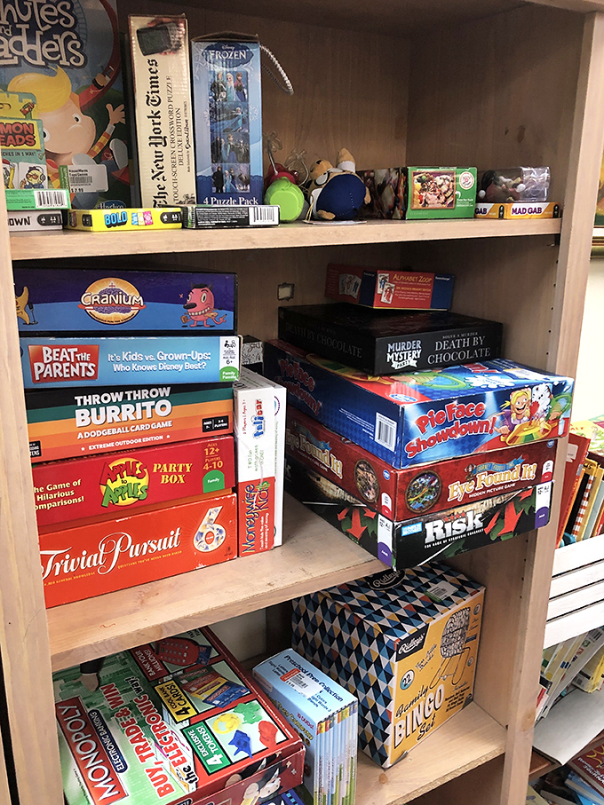Board game bonanza! That "Throw Throw Burrito" game alone is worth the trip. Family game nights just got more competitive.