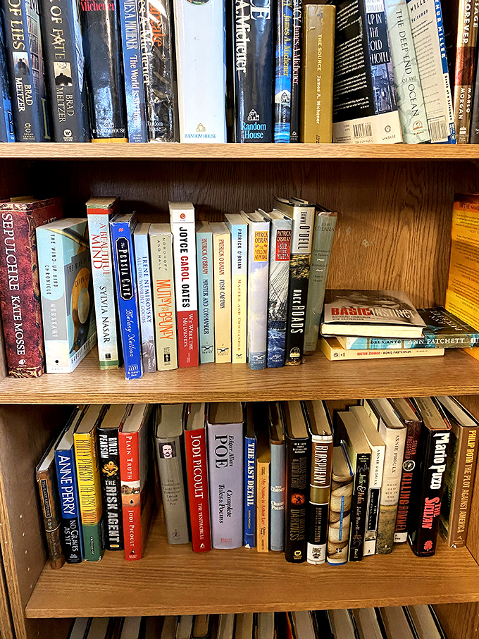 Used books with dog-eared pages tell two stories: the one printed inside and the journey of everyone who's read them.