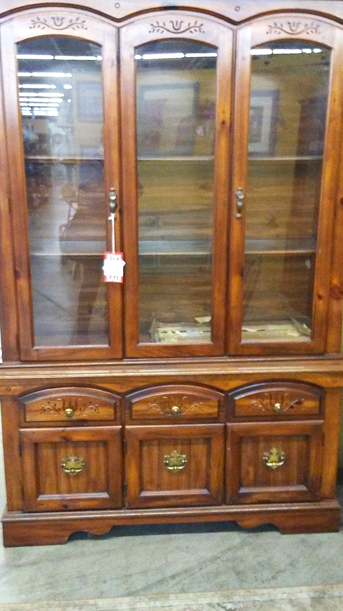 This china cabinet holds more than dishes &ndash; it's a portal to Sunday dinners at grandma's house.