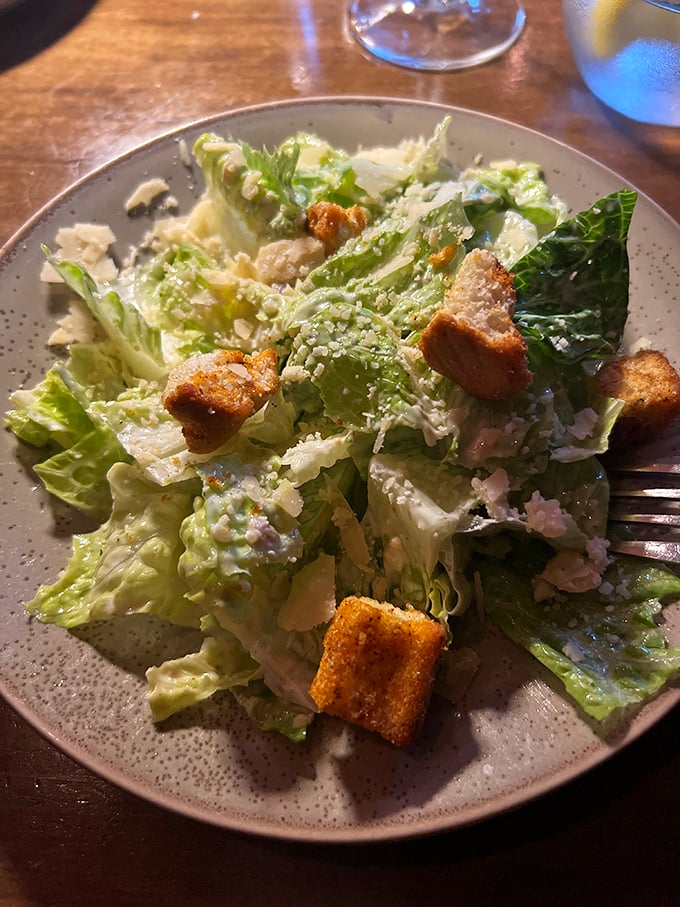 A Caesar salad that proves vegetables can be more than just an obligation &ndash; crisp, bright, and unapologetically flavorful.