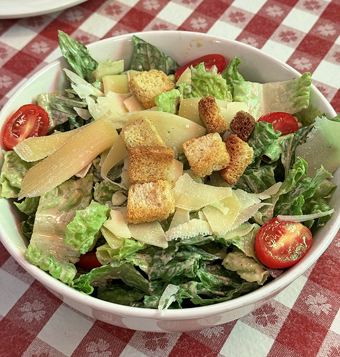 A Caesar salad that Julius himself would cross the Rubicon for &ndash; crisp, garlicky, and unapologetically classic.