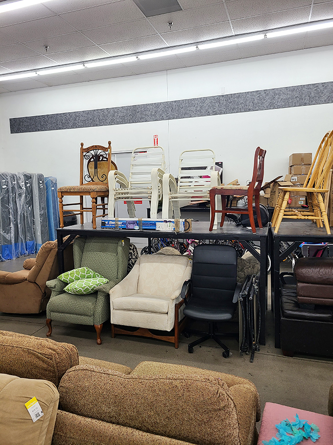 Take a seat and contemplate your choices&mdash;from vintage armchairs to practical office seating, the perfect perch is waiting to be discovered.