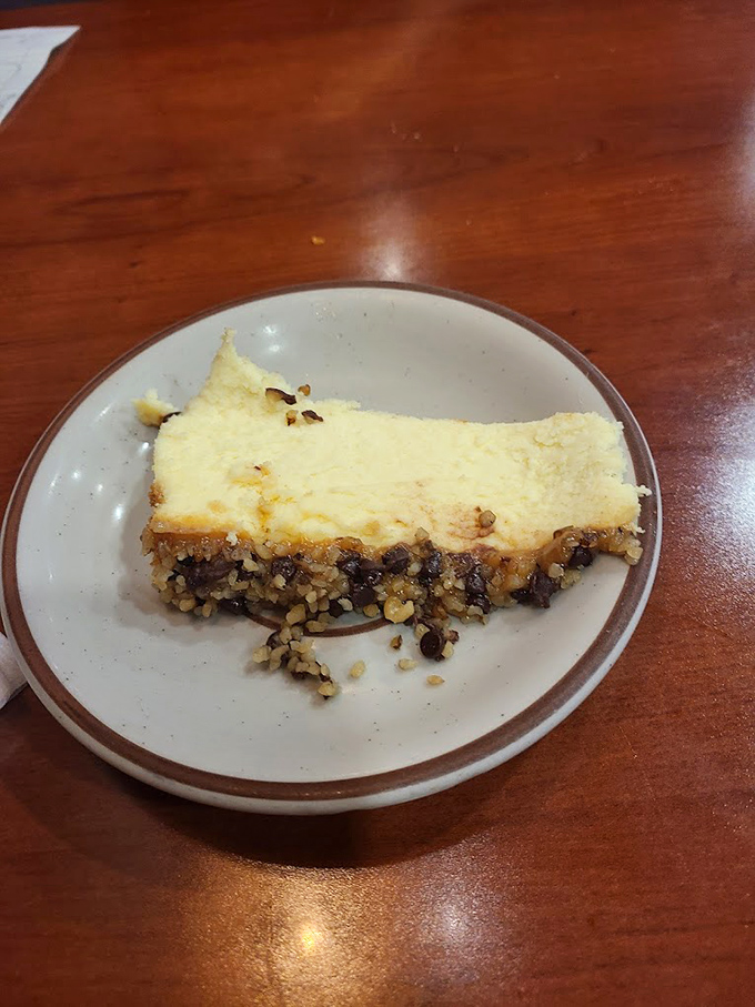 A slice of cheesecake that strikes the perfect balance between dense and light. The nutty crust provides the foundation for a dessert that demands you slow down.
