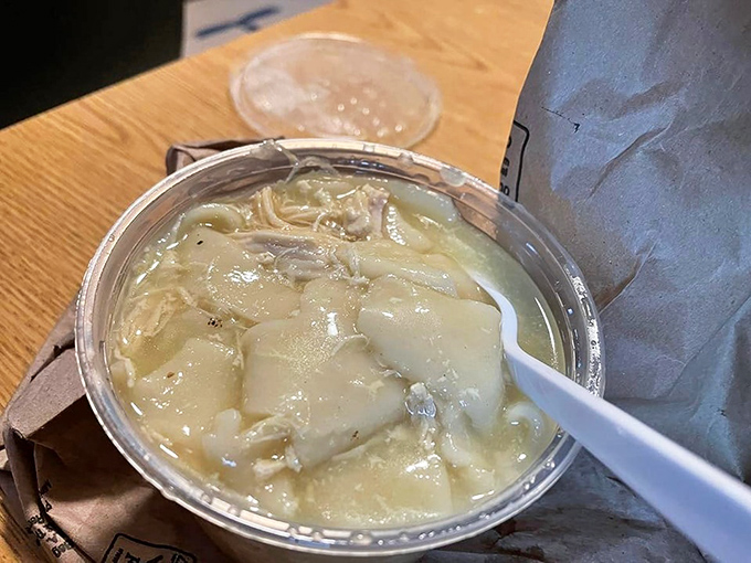 Chicken pastry swimming in gravy &ndash; comfort food that could solve world conflicts if served at diplomatic summits.