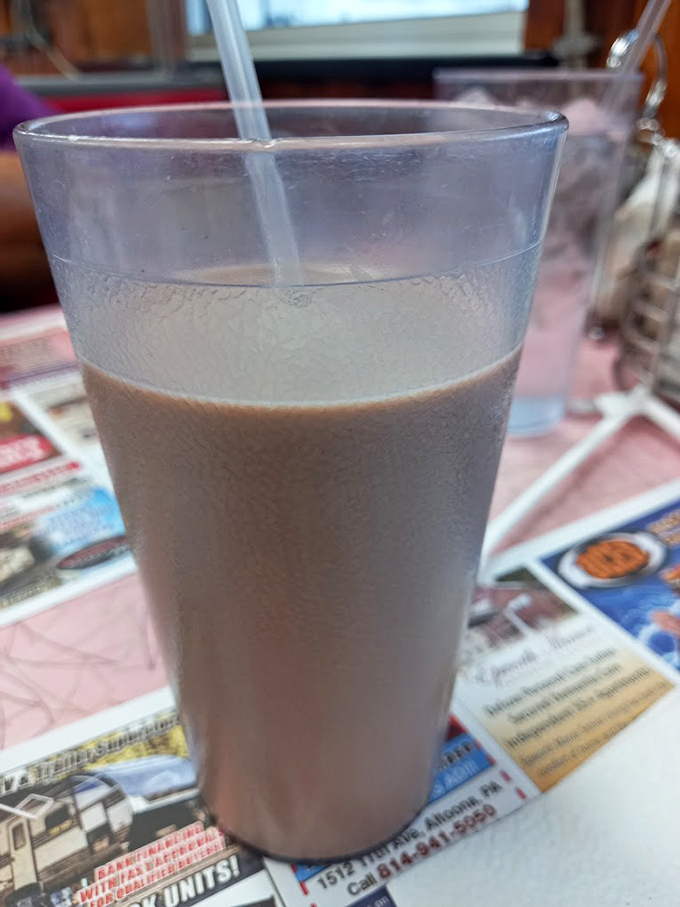 Chocolate milk in a diner glass&mdash;proof that sometimes the simplest pleasures are the most satisfying. The unofficial dessert of breakfast champions everywhere.