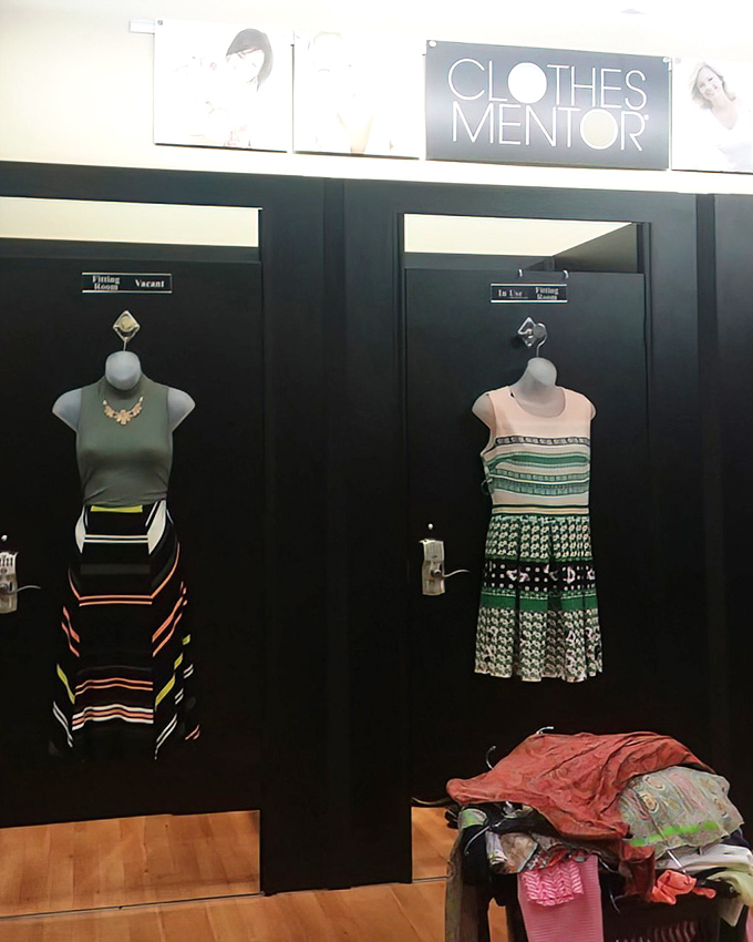 The fitting room runway &ndash; where fashion aspirations meet reality in the kindest lighting this side of a professional photo shoot.