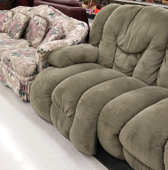 This isn't just furniture shopping&mdash;it's adopting pieces with personality that have already proven they can survive family life.