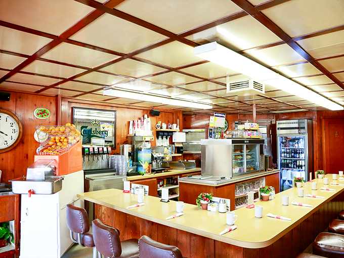 The counter seating area isn't just functional—it's where solo diners become temporary neighbors and the staff's Danish hospitality shines brightest.