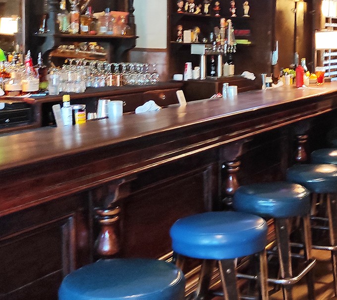 The bar area offers a glimpse into San Francisco's evolving food scene, where tradition meets California casual in perfect harmony.