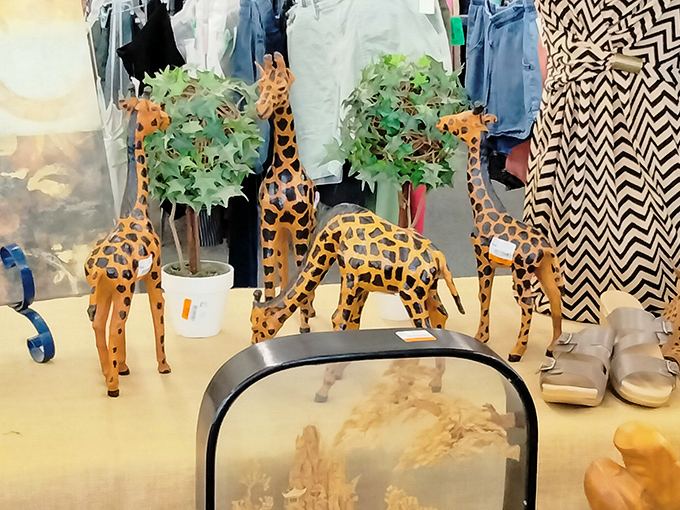 These giraffe figurines are ready to add some whimsical safari energy to your living room decor scheme.