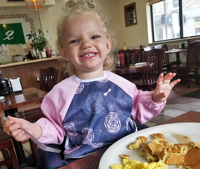 The dining room at yummy2 feels like the community's living room, where breakfast dreams come true regardless of which chair you choose.