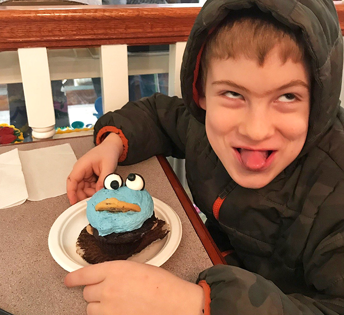 Even Cookie Monster would approve of this blue-frosted creation that brings childhood nostalgia rushing back with every bite.