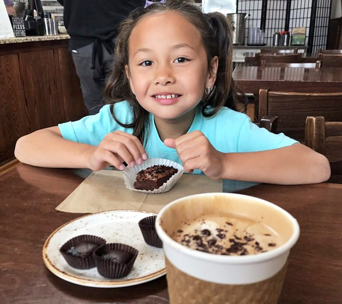 Pure joy captured in chocolate form. This is the face we all make inside when the first bite of exceptional chocolate hits our taste buds.