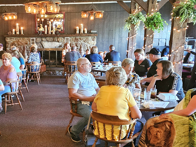 The dining room hums with the sound of happiness&mdash;folks who know that good food shared is life's simplest and most profound pleasure.