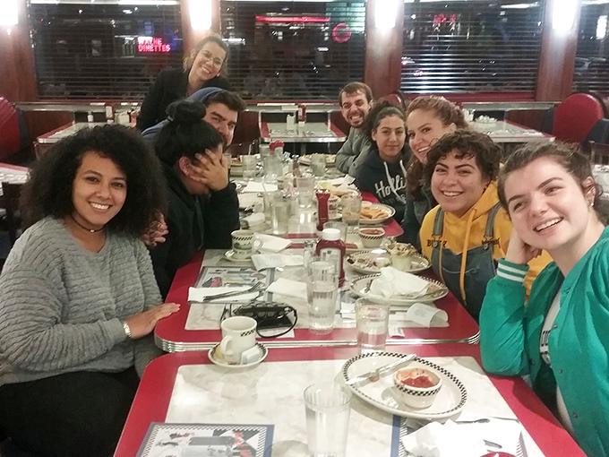 The true measure of a great diner: happy faces around the table, empty plates, and conversations that flow as freely as the coffee.