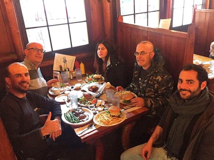 Happy diners proving that the best meals come from the most unexpected places.