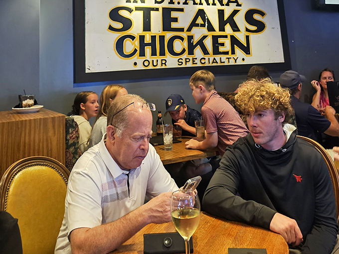 Generations mixing like ingredients in a perfect recipe – this is what community dining looks like.