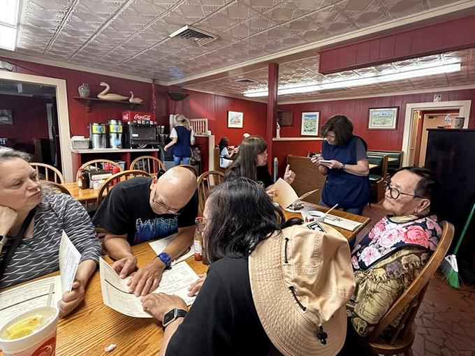 Strangers at the start of a meal, kindred spirits by dessert. The communal tables at Lexington turn fellow diners into temporary family.