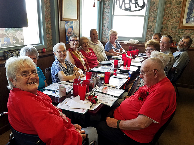 The morning coffee club in session&mdash;where world problems are solved, local gossip is exchanged, and friendships have spanned decades over countless refills.