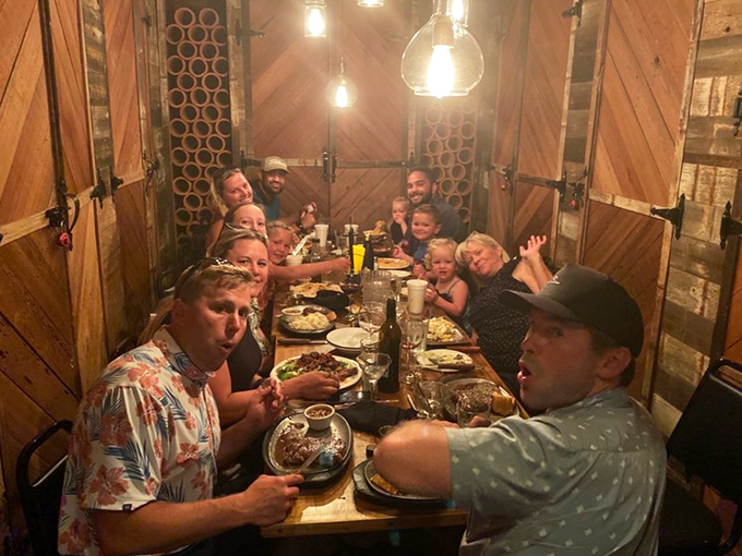 The private dining area transforms ordinary family dinners into memorable feasts, where stories flow as freely as the beverages and nobody's checking their phones.