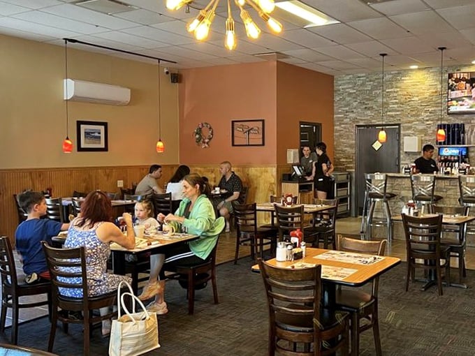 Where memories are made between bites of breakfast. Families gather in this welcoming space where conversations flow as freely as the coffee.
