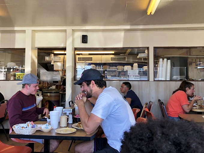 The breakfast crowd in their natural environment &ndash; a symphony of forks against plates and the occasional "pass the syrup" creating the perfect morning soundtrack.