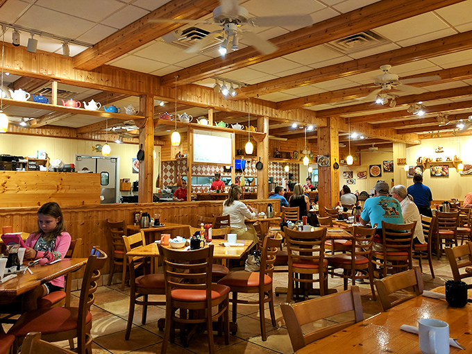 The dining room hums with the symphony of breakfast: clinking coffee cups, friendly chatter, and the occasional gasp of someone tasting their first bite.