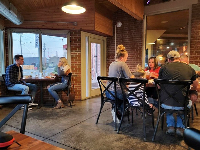 The true measure of a great restaurant: tables filled with people engaged in that beautiful dance of conversation and appreciation.
