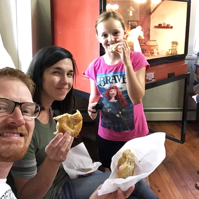 Nothing brings families together like breaking bread &ndash; or in this case, breaking pretzels. These smiles confirm that hand-held happiness is still the best kind.