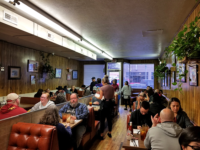 A packed dining room full of happy customers is the kind of honest restaurant review that Yelp could never capture properly.