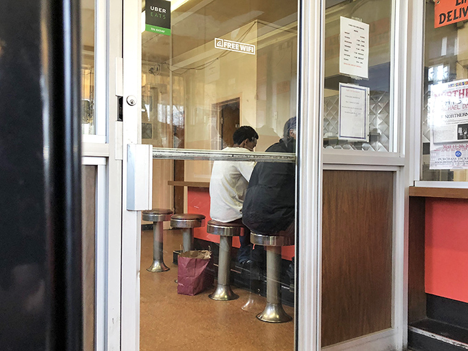 The ordering counter &ndash; where dreams are placed and barbecue wishes are granted through a simple glass partition.