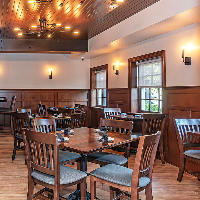 Another dining room view that whispers "special occasion" while somehow making Tuesday night feel like an event worth celebrating.