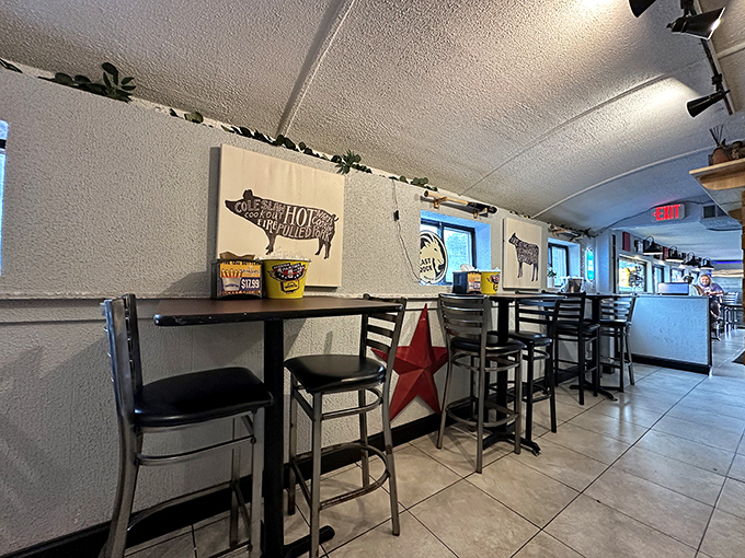 Minimalist dining with maximum character&mdash;where the focus stays squarely on what matters: the food that's about to arrive at your table.