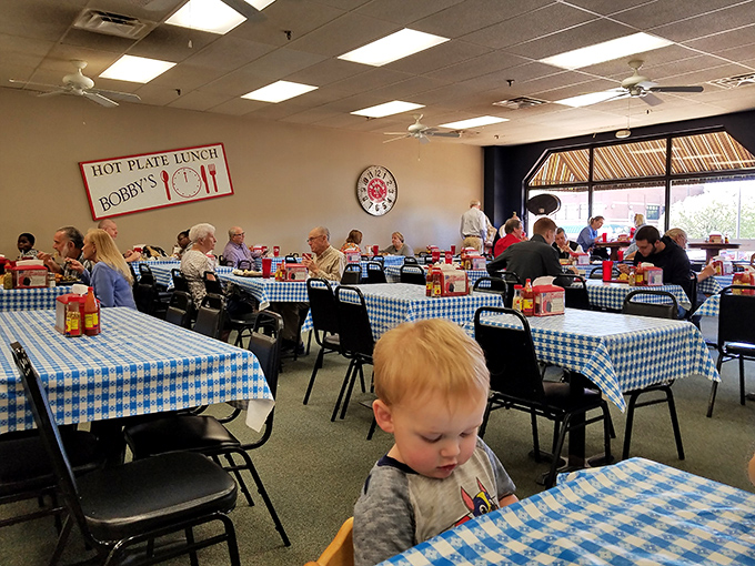 The dining room buzzes with the sound of forks meeting plates and conversations about everything from local politics to last Sunday's sermon.