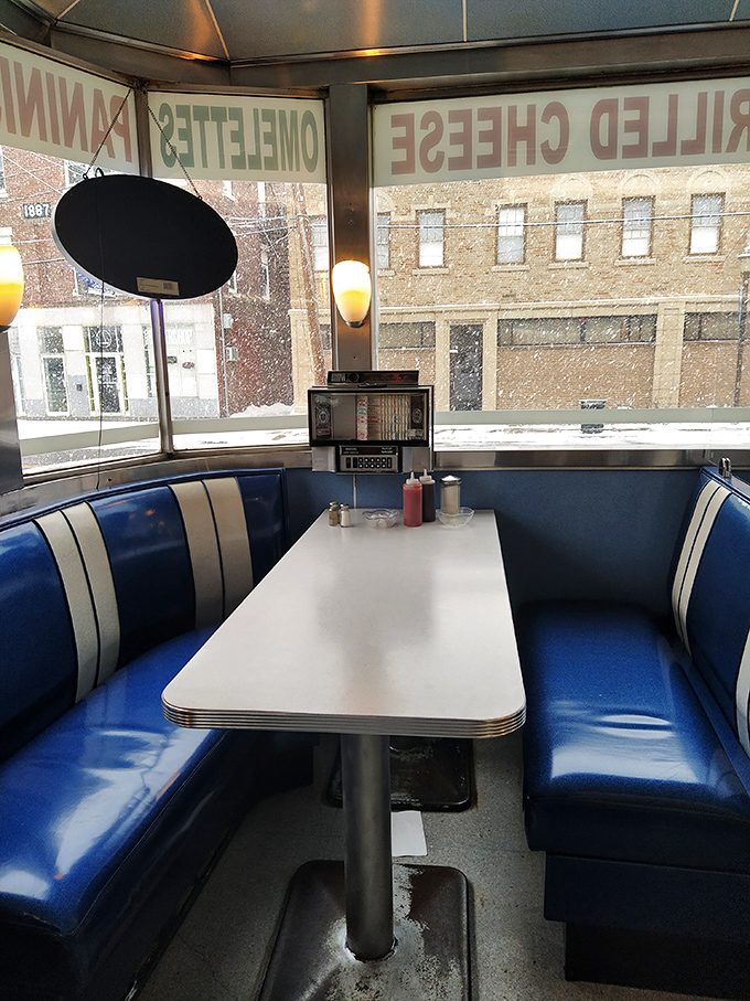 Blue vinyl booths where countless Connecticut life decisions have been made over bottomless cups of coffee.
