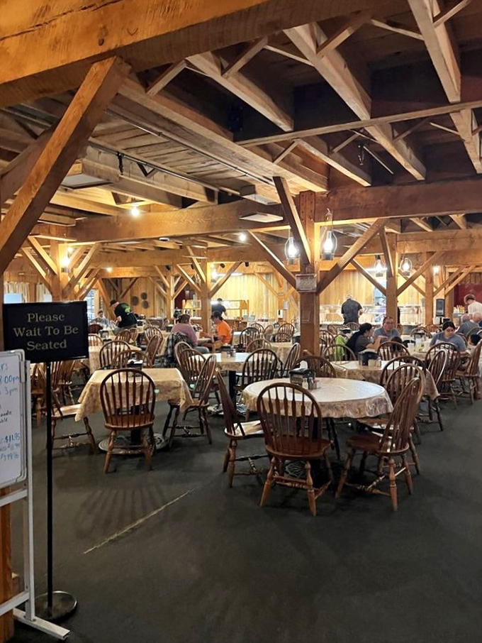 The dining room's exposed beams aren't just structural&mdash;they're witnesses to countless "I shouldn't, but I will" moments of dessert decisions.