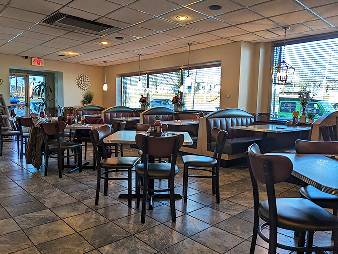 The dining area balances comfort with classic diner aesthetics&mdash;where every booth has hosted countless family celebrations, first dates, and Sunday morning recoveries.