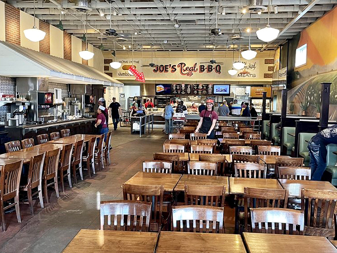 The dining room feels like a community gathering, where the religion is smoked meat and the congregation comes hungry and leaves happy.