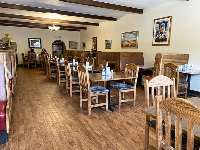 Those wooden chairs have heard decades of stories, supported countless satisfied diners, and never once complained about the job.