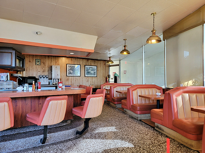 The dining area feels like a living museum of American restaurant design&mdash;where the lighting is always flattering and the conversation flows as easily as the coffee.