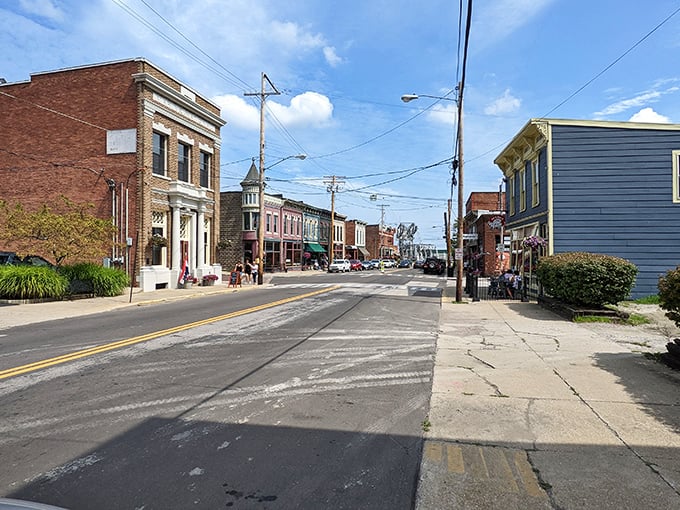 Main Street stretches invitingly ahead, its mix of old and new architecture creating the perfect small-town stroll you've been craving.