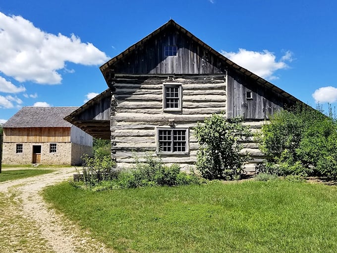 This magnificent log farmhouse wasn't built with power tools or YouTube tutorials&mdash;just determination, craftsmanship, and a whole lot of Wisconsin grit.