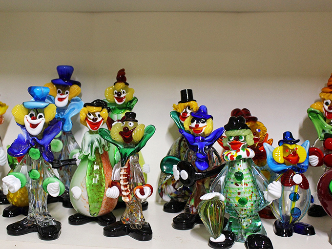 These vibrant glass clowns aren't just decorative figurines&mdash;they're ambassadors from an era when craftsmanship trumped mass production.