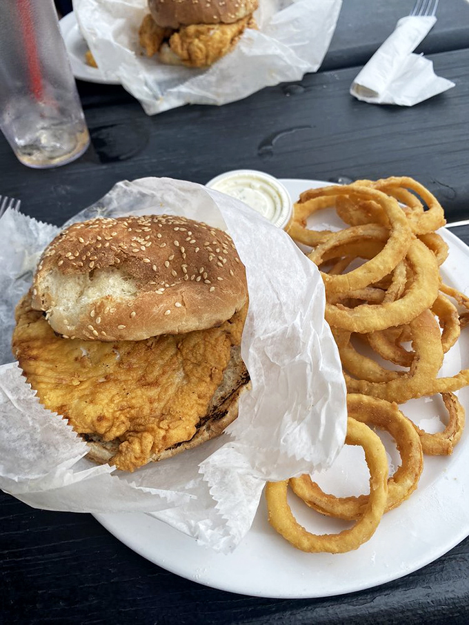 This fish sandwich isn't just lunch&mdash;it's what happens when the ocean meets artistry, all tucked between a perfectly toasted bun.