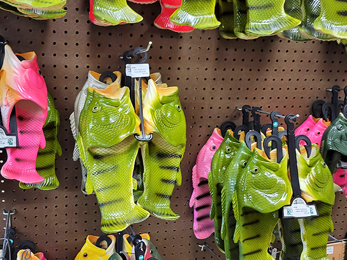 Fish sandals: where fashion meets function meets "I dare you to wear these to your next family reunion."
