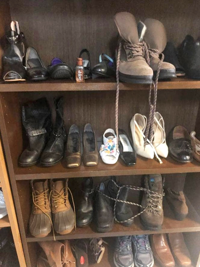 Footwear galore! From barely-worn hiking boots to elegant heels that someone else's feet rejected, your perfect pair awaits discovery.